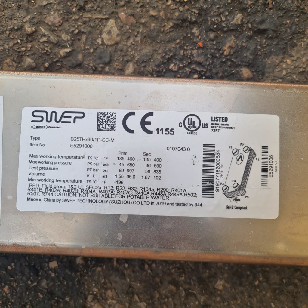 Intercambiador de calor de placas soldadas SWEP — OPORTUNITATS